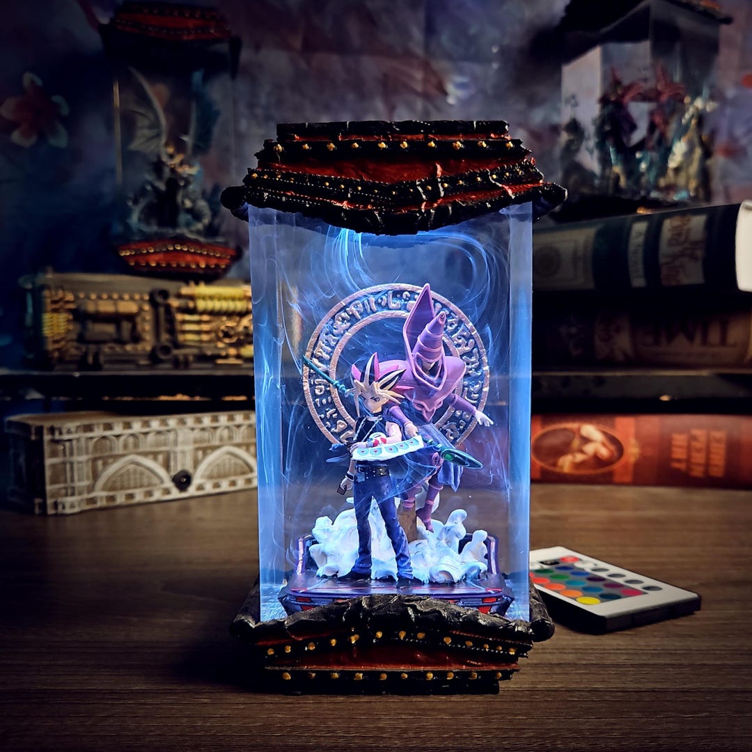 Dark Magician & Yughi Lamp, Resin Epoxy Lamp, Decor Lamp, Gift for Him ...