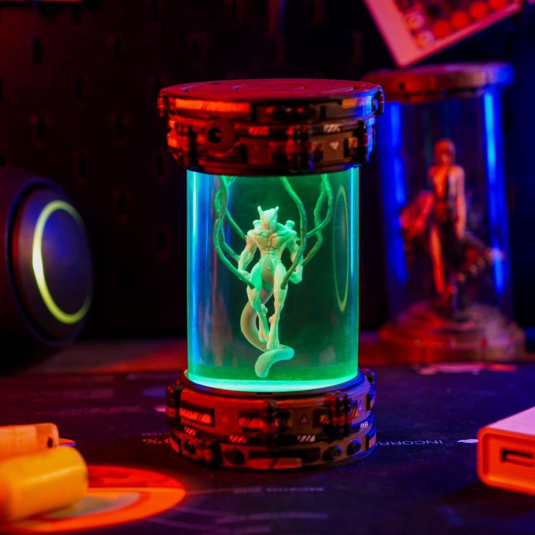 Mewtwo Biolab Lamp , Resin Lamp , Mewtwo Lamp, Anime Resin Lamp, Custom ...