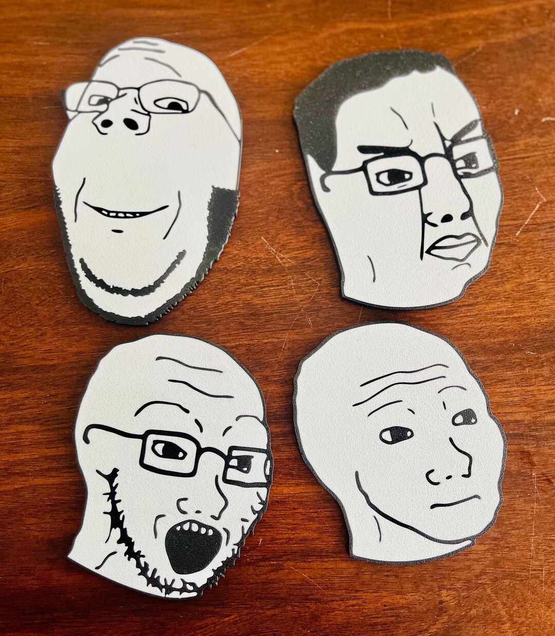 Wojak Coasters – Meme Coaster Set for the Terminally Online - Etsy