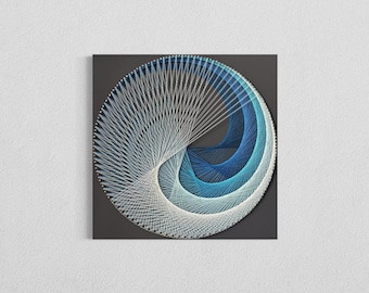 AZURE - Handmade String Art - Modern Wall Decor for Living Spaces ...