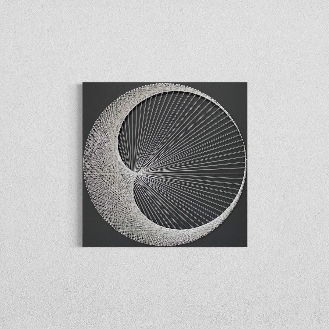 LUNA - Handmade String Art - Modern Wall Decor for Living Spaces ...