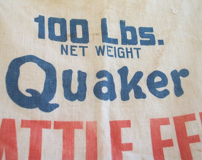 Chicago Quaker Oats Feed Sack Grainsack Cattle - Etsy