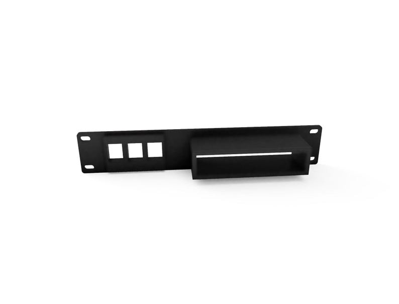 10" Unifi Switch Flex Mini Rack Mount - 3 Keystone Jacks 1U - Etsy