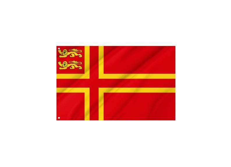 Normandy With Olaf and Leopards Flag - Durable UV Protected Polyester ...