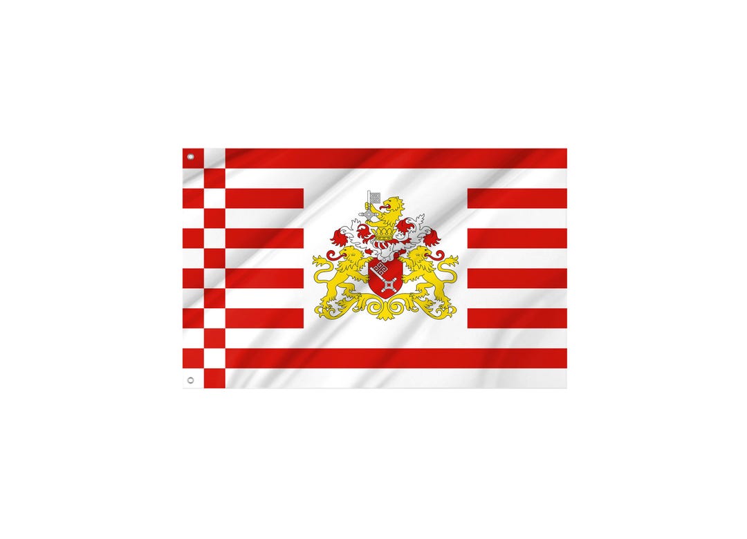 Bremen State Flag - German City State Flag | Made in Europe | Double ...