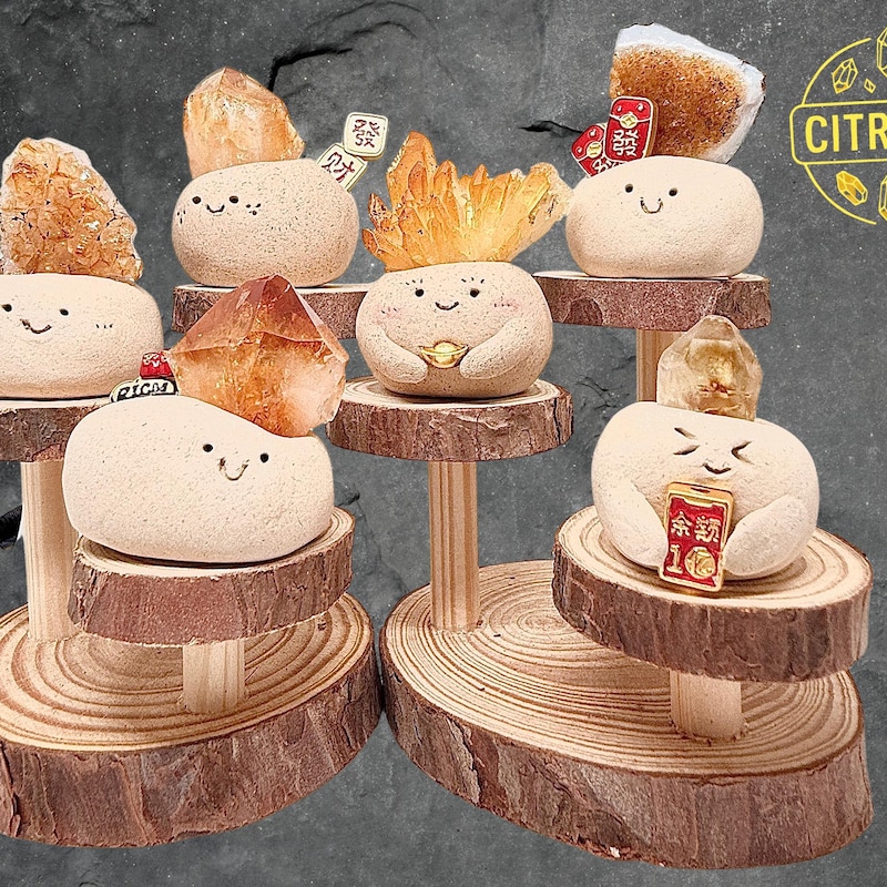 Citrine Crystal for Desk - Etsy