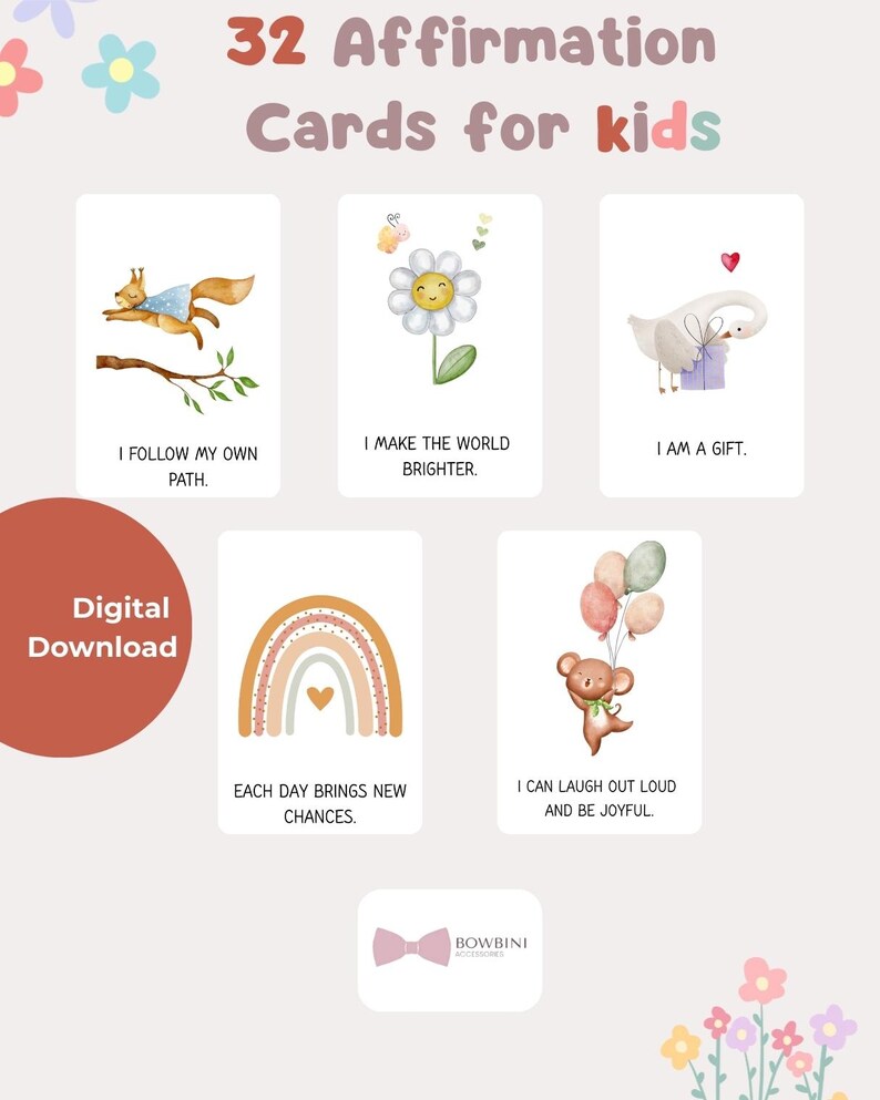 32 Kids Affirmation Cards I Printable Positive Affirmations for ...