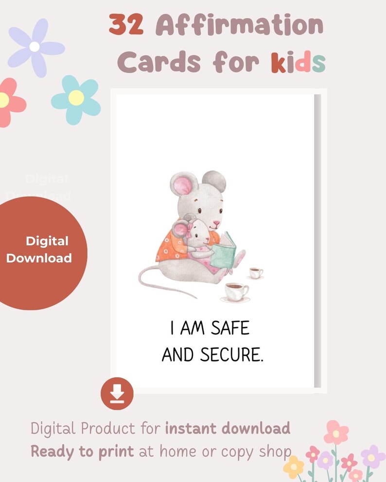 32 Kids Affirmation Cards I Printable Positive Affirmations for ...