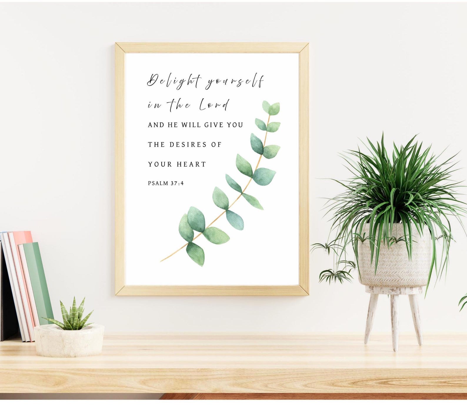 Delight Yourself in the LORD Bible Verse Wall Art | Christian Home ...