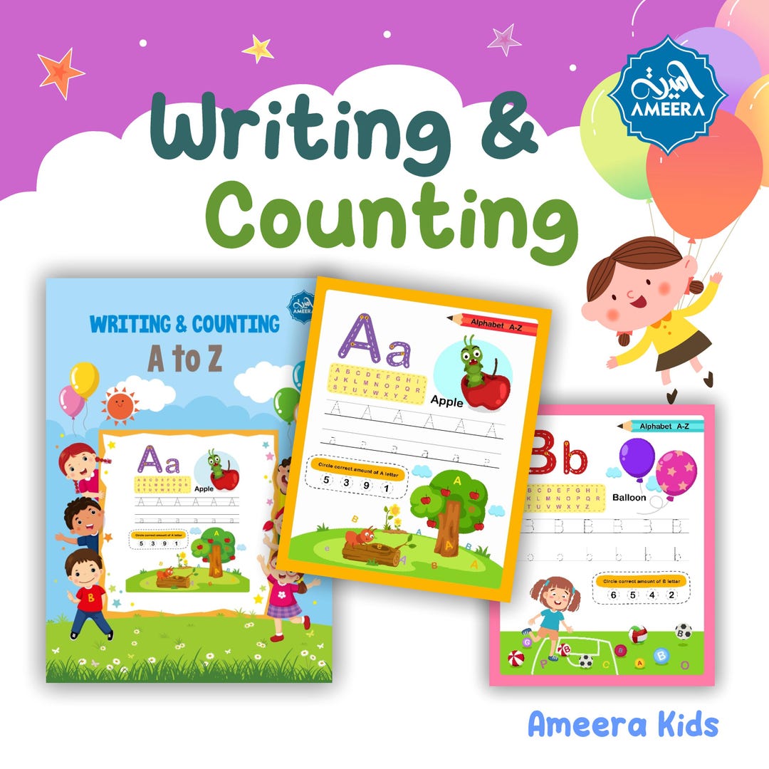 Activities for Writing Letters of the Alphabet and Counting - Etsy