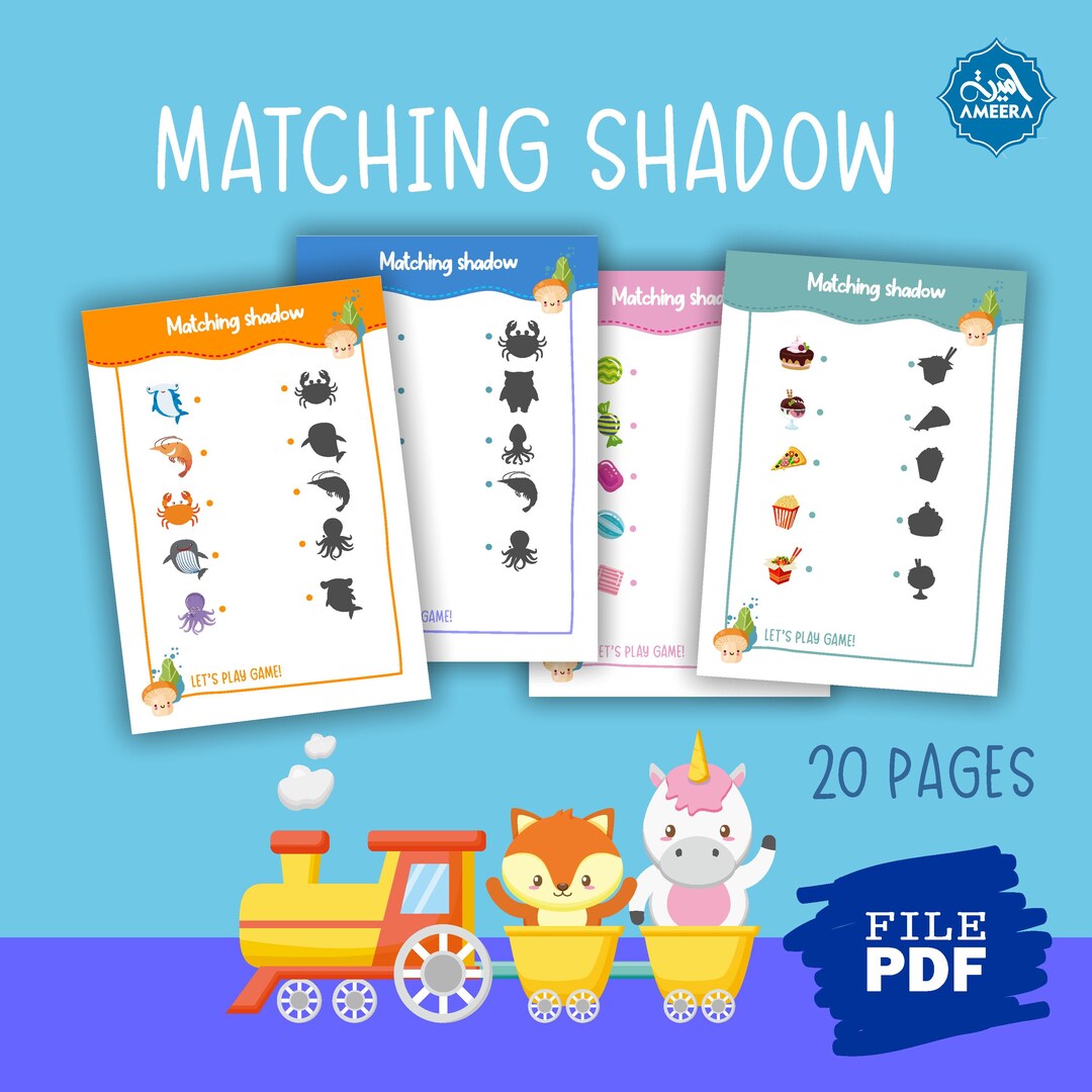 Activity Worksheets for Matching Shadows - Etsy