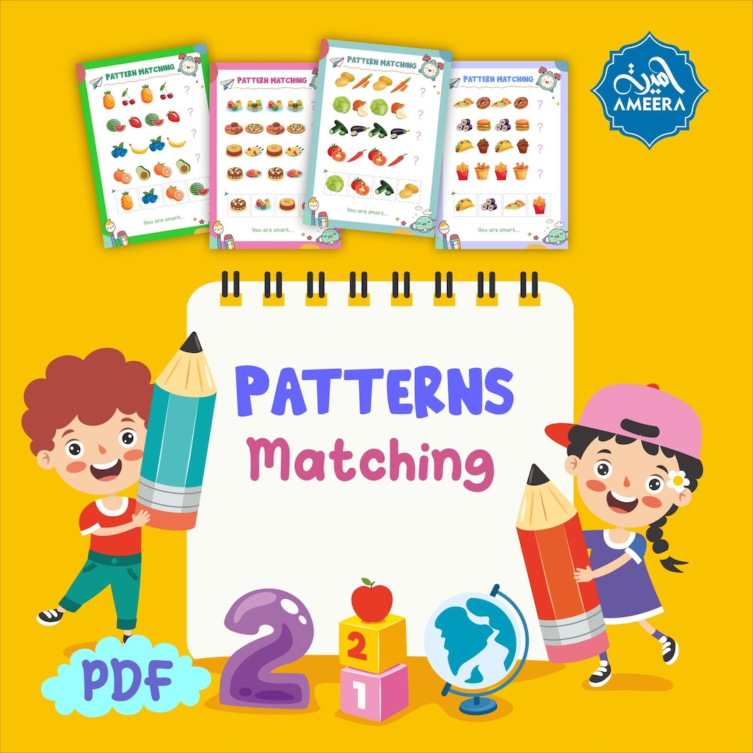 Pattern Matching Activity for Pre-school - Etsy