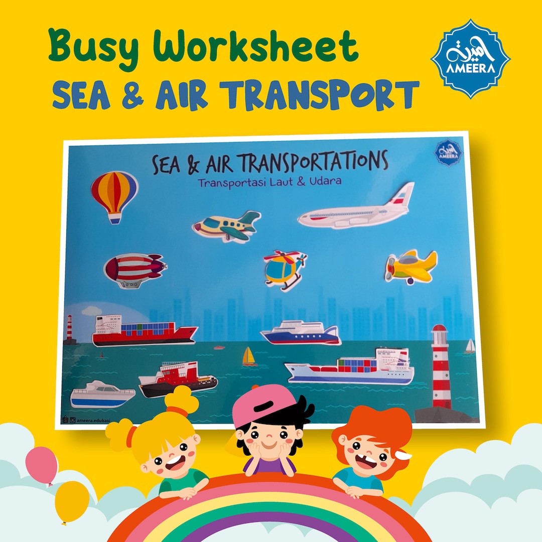 Busy Worksheet With the Theme of Sea and Air Transportation for ...
