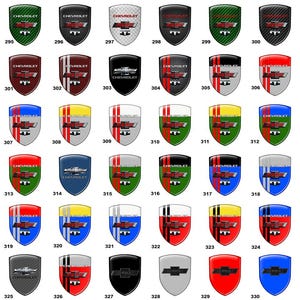 Chevrolet Logo Badge Car Emblem Sticker for Fender, Bumper & Interior ...