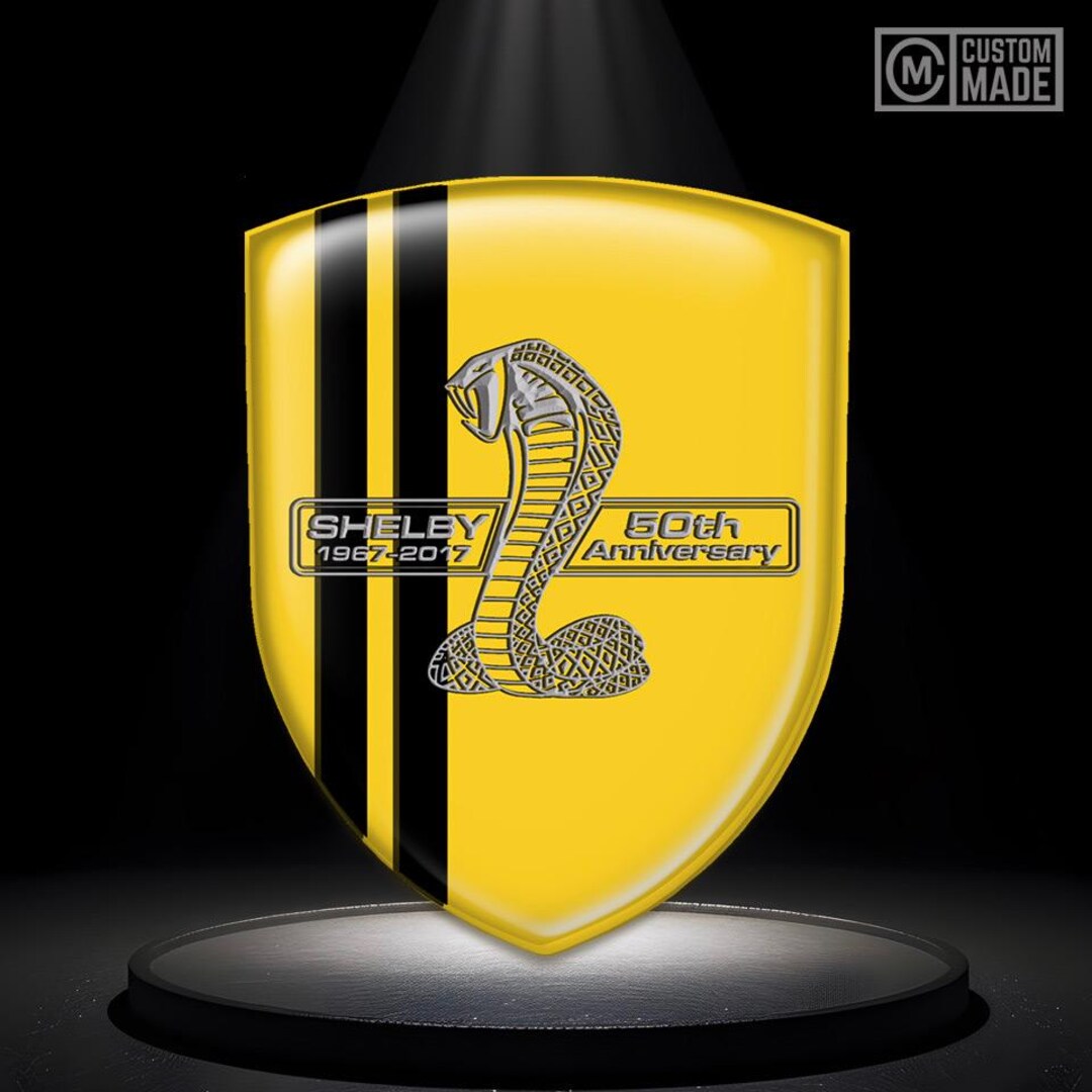 Shelby Cobra Car Emblem Sticker – Silicone Logo Badge for Bumper ...