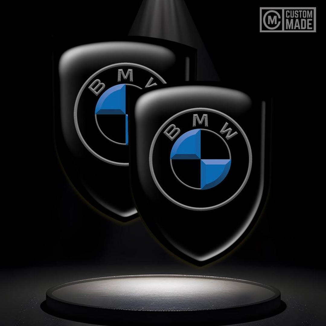 BMW Car Emblem Sticker – Silicone Logo Badge for Bumper & Interior ...