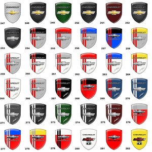 Chevrolet Logo Badge Car Emblem Sticker for Fender, Bumper & Interior ...