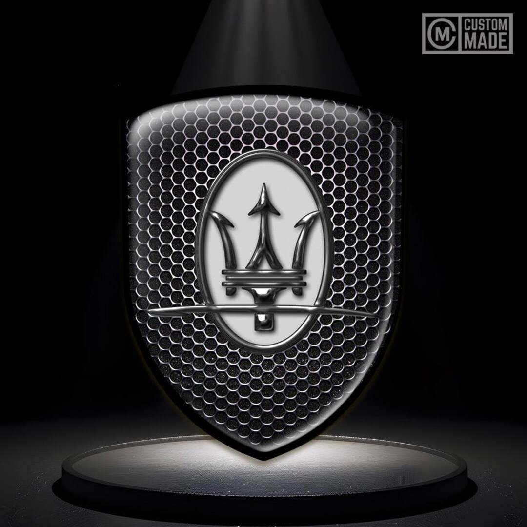 Maserati Domed Emblem Sticker: Car Tuning Shield Badge - Etsy