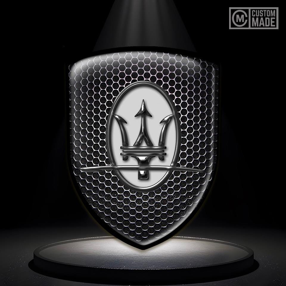 Maserati Domed Emblem Sticker: Car Tuning Shield Badge - Etsy