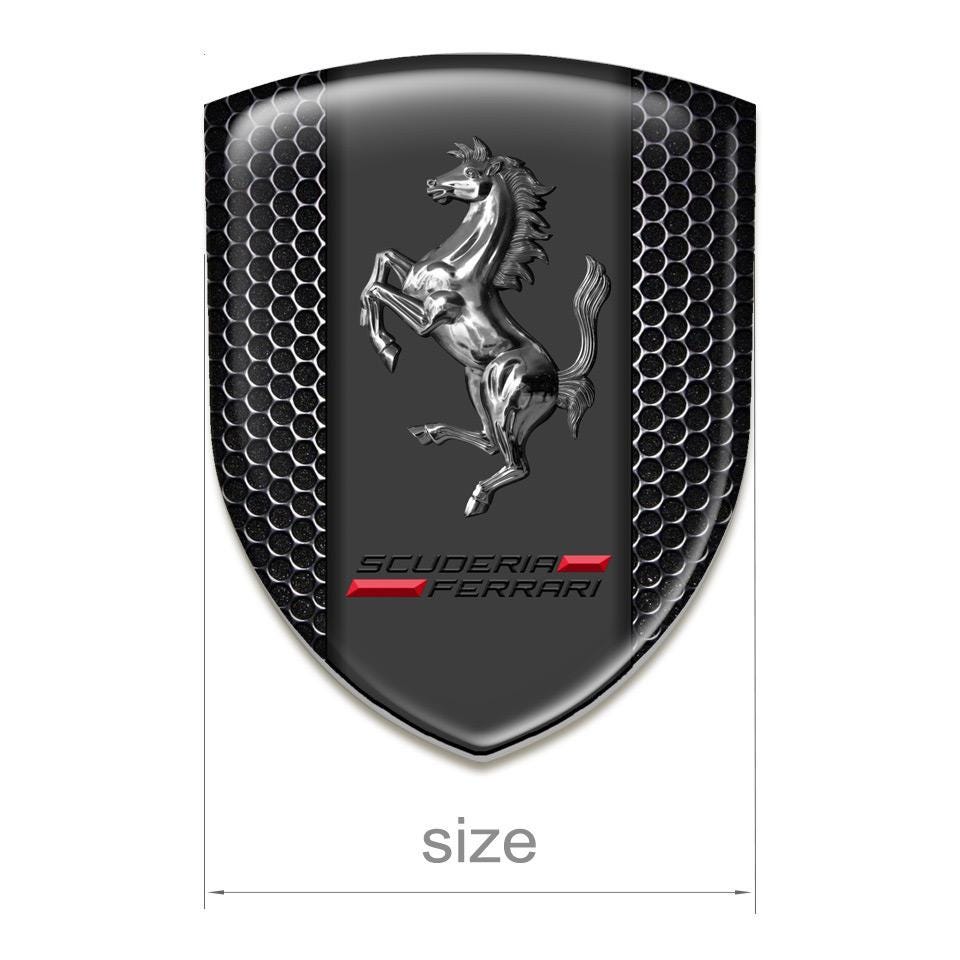 Ferrari Car Emblem Sticker – Silicone Logo Badge for Bumper & Interior ...