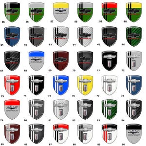 Chevrolet Logo Badge Car Emblem Sticker for Fender, Bumper & Interior ...