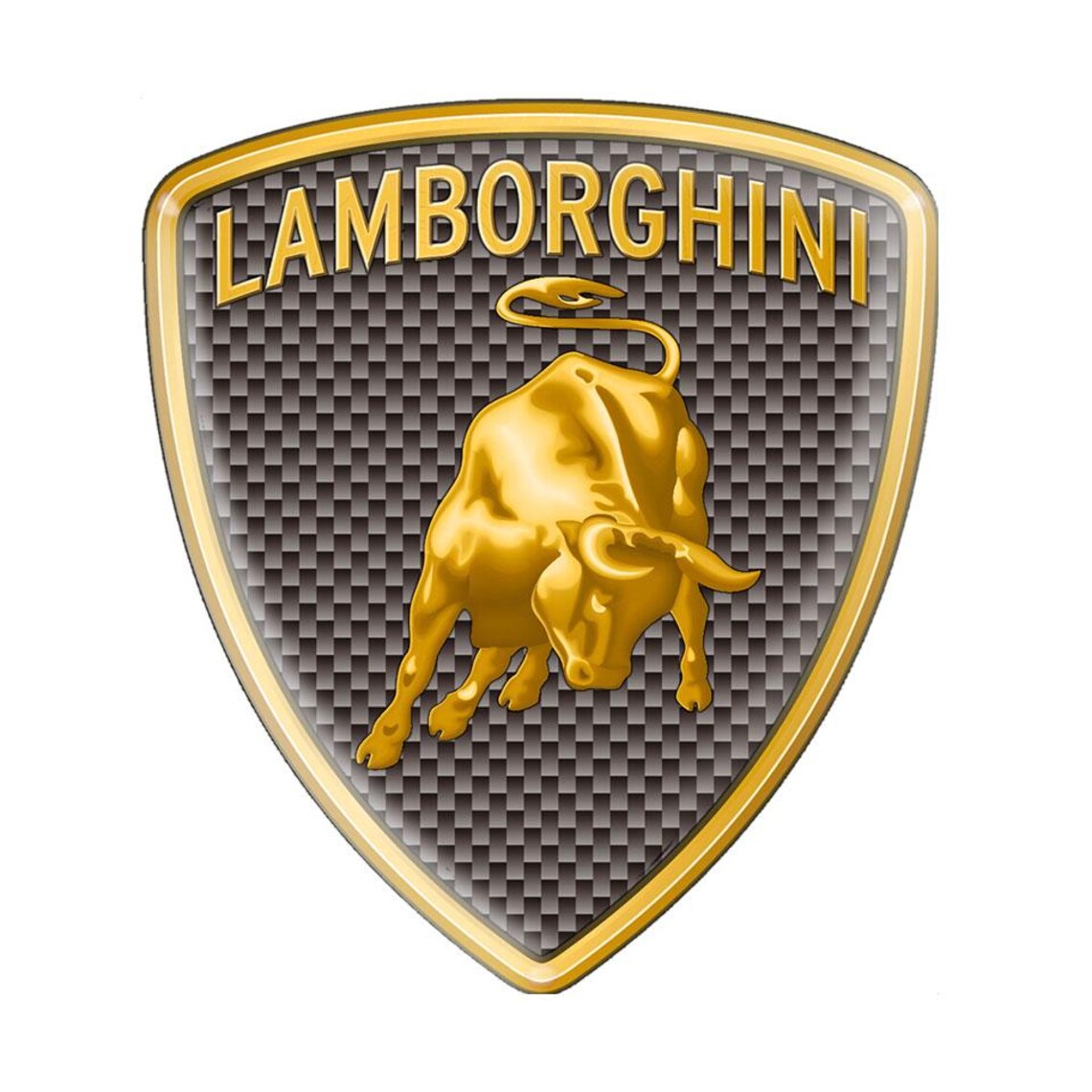 Lamborghini Domed Emblem Shield Car Tuning Emblem Sticker Lambo Fender ...