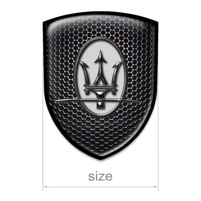 Maserati Domed Emblem Sticker: Car Tuning Shield Badge - Etsy