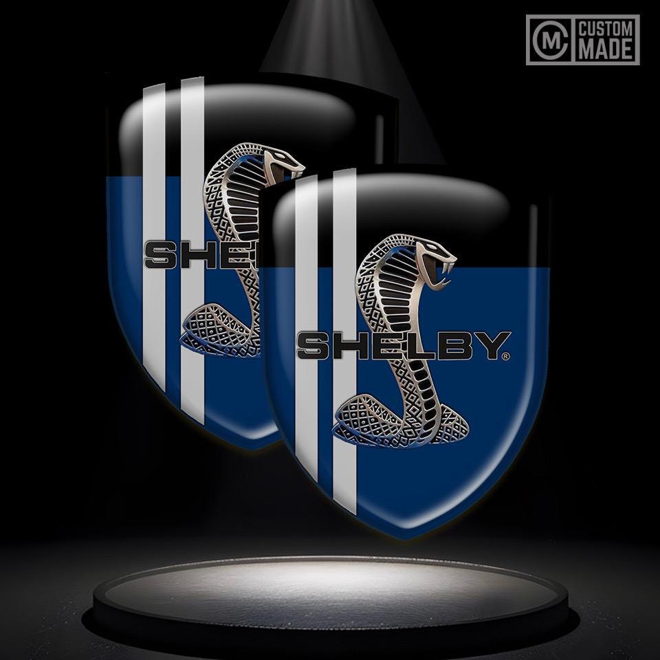 Shelby Cobra Car Emblem Sticker – Silicone Logo Badge for Bumper ...