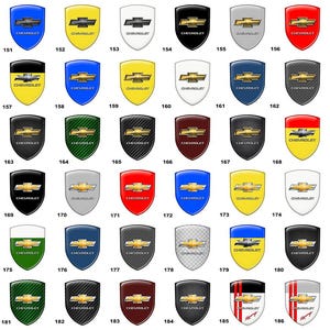 Chevrolet Logo Badge Car Emblem Sticker for Fender, Bumper & Interior ...