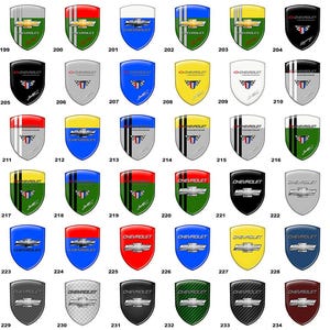 Chevrolet Logo Badge Car Emblem Sticker for Fender, Bumper & Interior ...