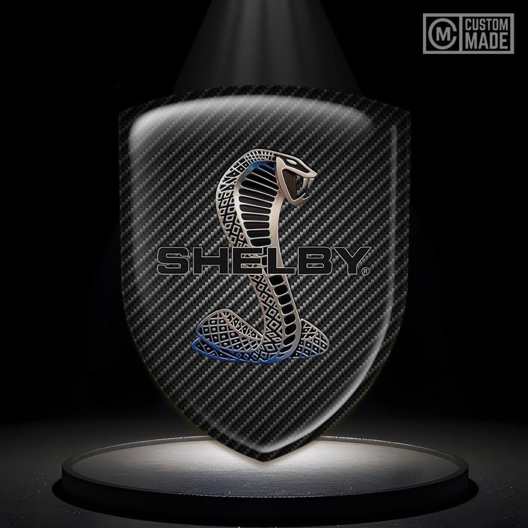 Shelby Cobra Silicone Logo Badge – Car Emblem Sticker for Fender ...