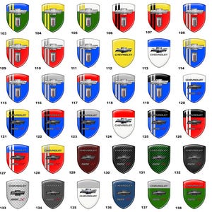 Chevrolet Logo Badge Car Emblem Sticker for Fender, Bumper & Interior ...