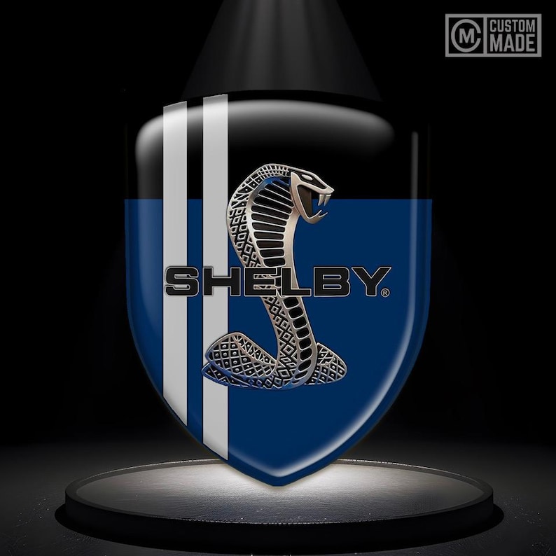Shelby Cobra Car Emblem Sticker – Silicone Logo Badge for Bumper ...