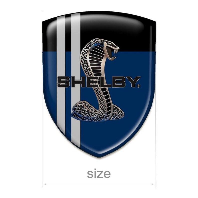 Shelby Cobra Car Emblem Sticker – Silicone Logo Badge for Bumper ...