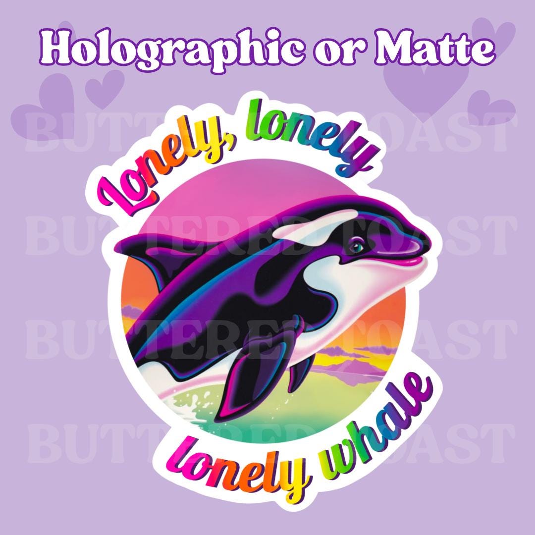 Rainbow Whalien 52 Sticker | BTS Whalien Sticker | BTS Vinyl Sticker - Etsy