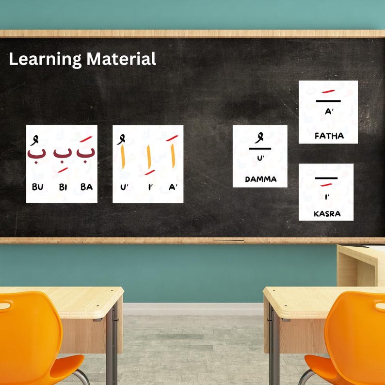 BUNDLE Printable Arabic Alphabet Chart With Harakat – Learn Arabic ...