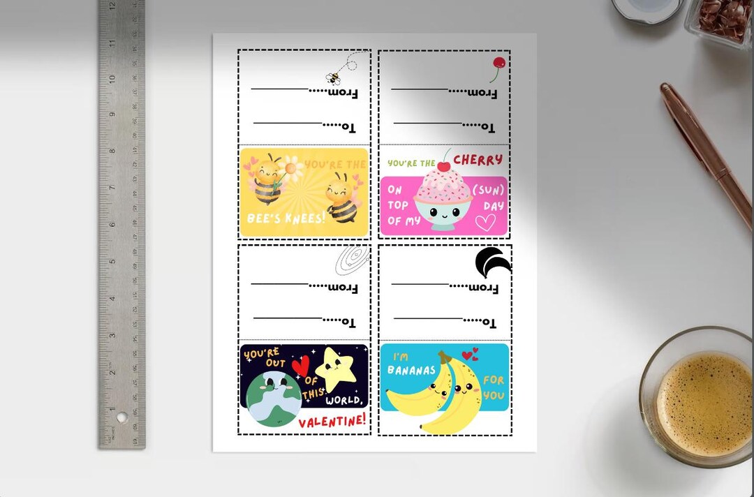 Printable Valentine Cards for Kids - 10 Fun & Cute Classroom Designs ...