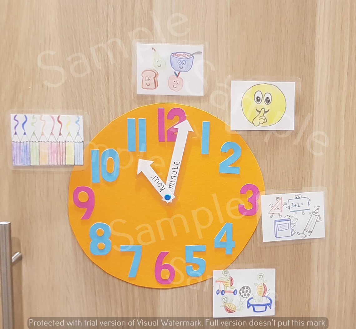 Adjustable Visual Picture Timetable / Schedule Clock - Etsy
