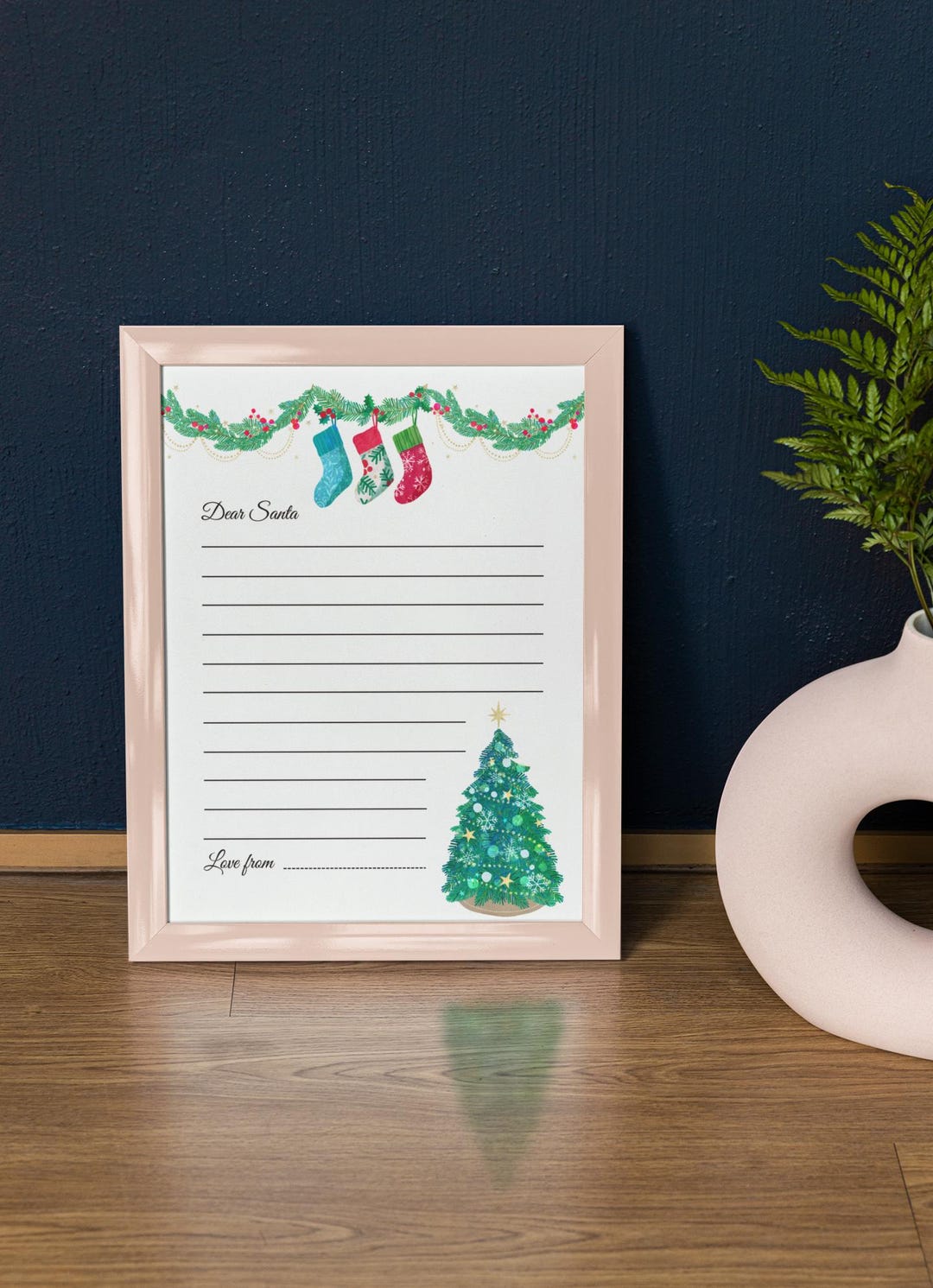 Dear Santa Christmas Letter Template – Instant Digital Download - Etsy
