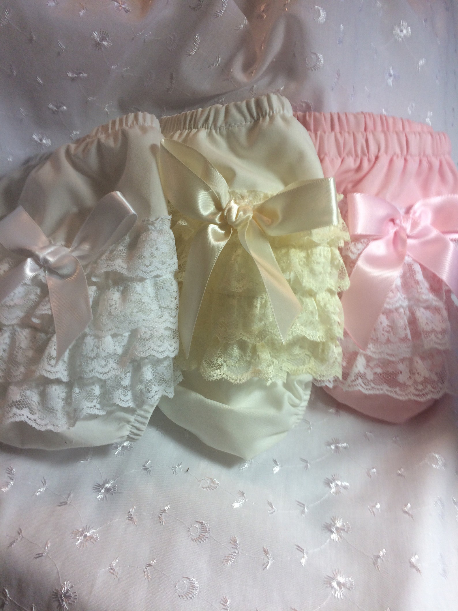 White Diaper Cover / White Infant Baby Girl Blessing Gown Christening ...