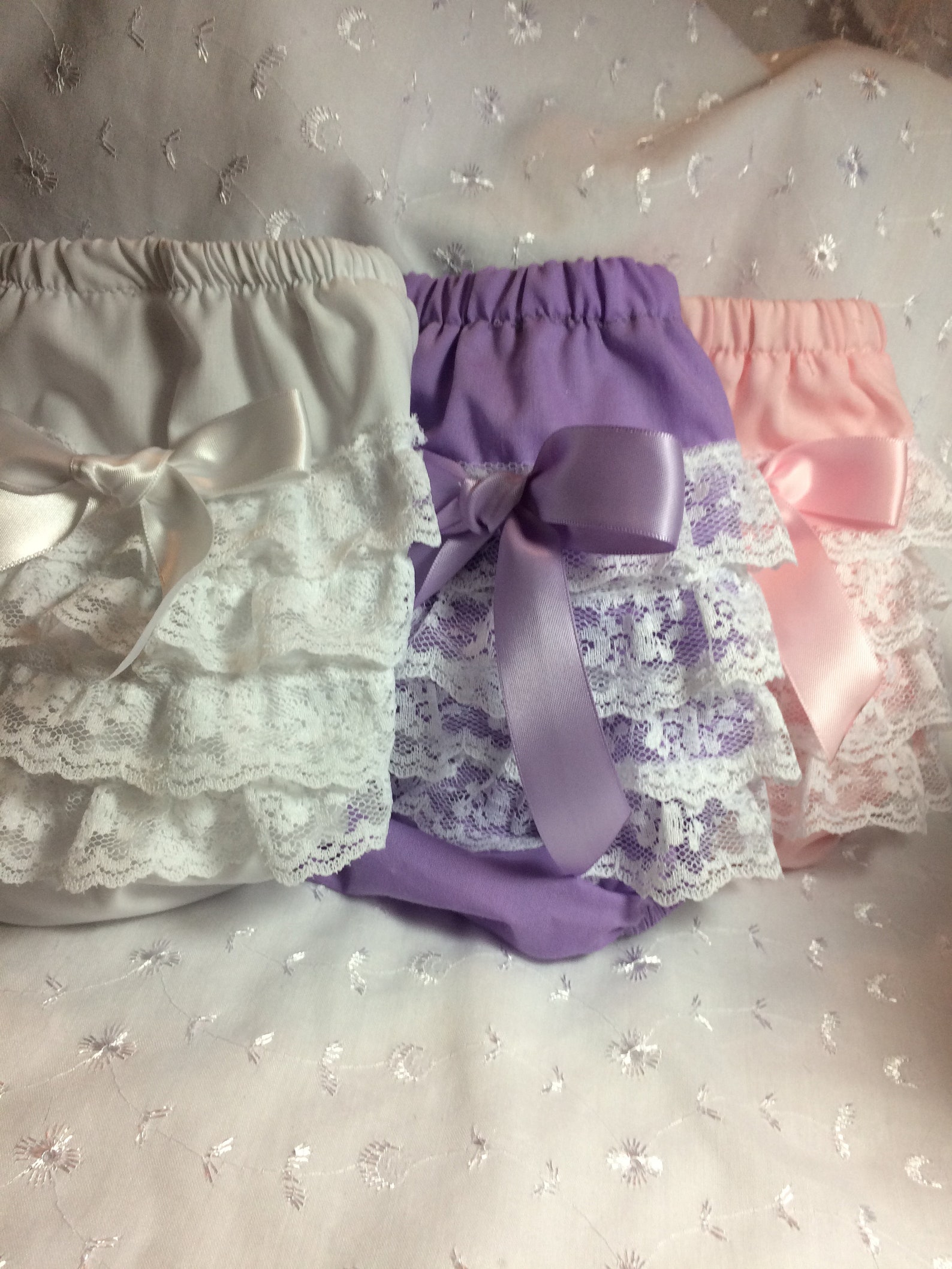 White Diaper Cover / White Infant Baby Girl Blessing Gown Christening ...