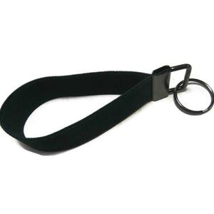 Navy Blue Key Holder. Stretchy Solid Navy Key Fob. Bracelet Style Dark ...