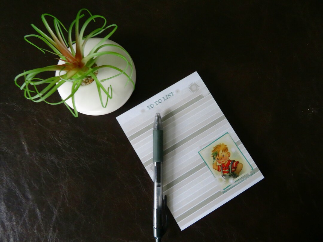 TO DO List Notepad | Grocery List Writing Pad | Gray Ombre Lined ...