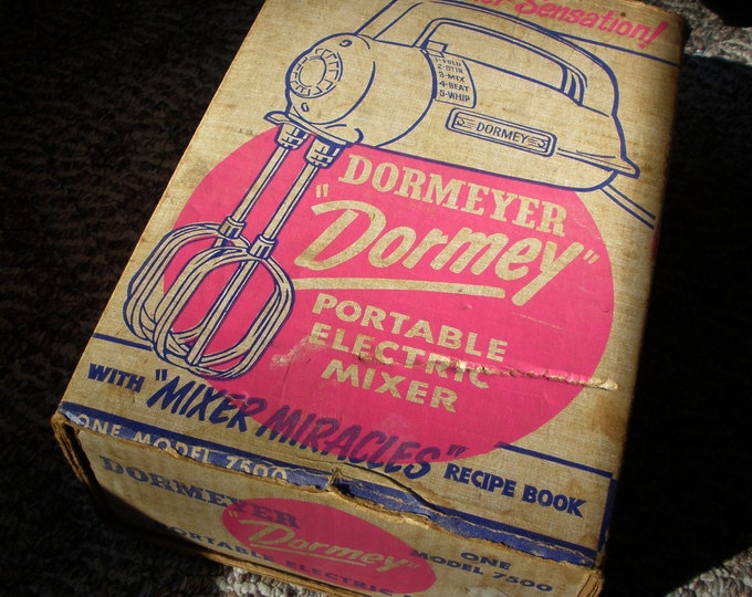 Vintage Dormeyer Portable Electric Mixer With Original Box - Etsy