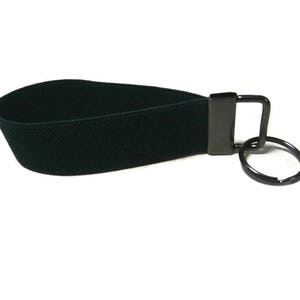 Navy Blue Key Holder. Stretchy Solid Navy Key Fob. Bracelet Style Dark ...