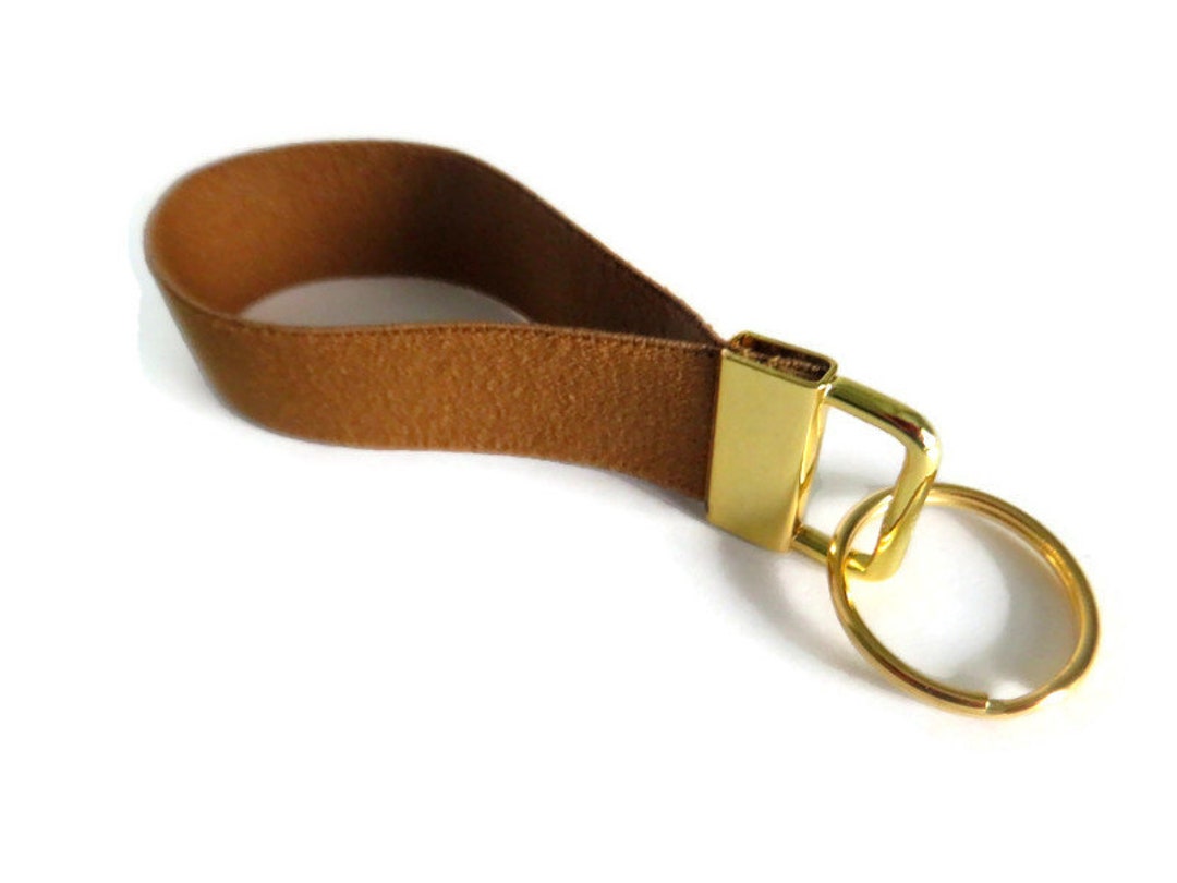 Golden Ochre Key Fob Stretch Wristlet Keyholder W/gold-tone Hardware ...