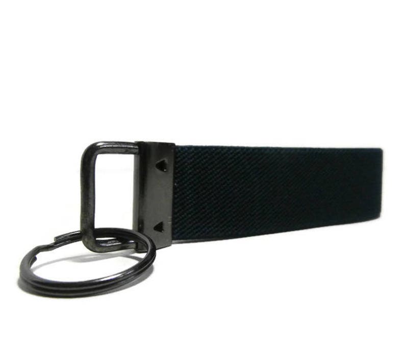 Navy Blue Key Holder. Stretchy Solid Navy Key Fob. Bracelet - Etsy