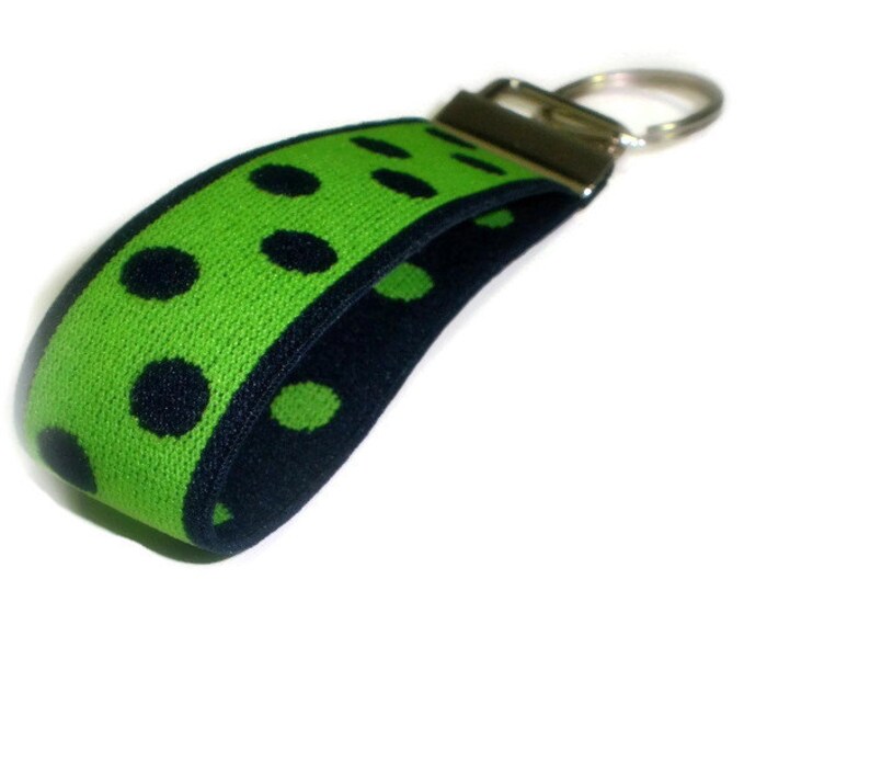 Bracelet Stretch Key Fob Lime and Navy Size Small Key Fob | Etsy