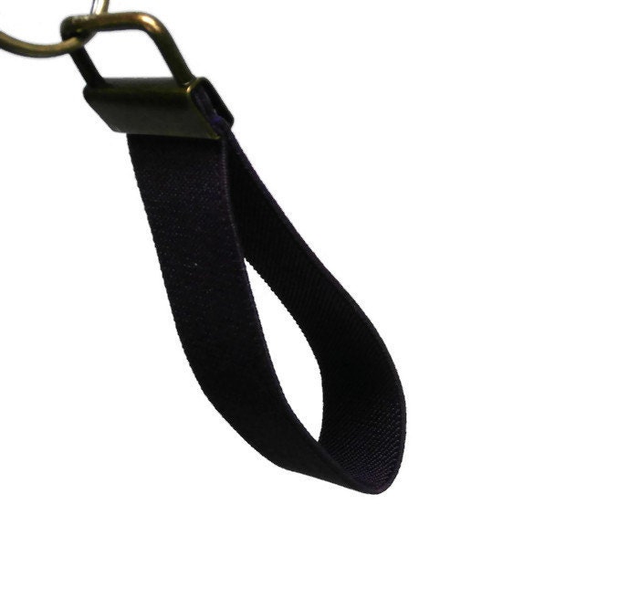 Purple Key Holder. Stretchy Dark Purple Wrist Key Fob. Size Large ...
