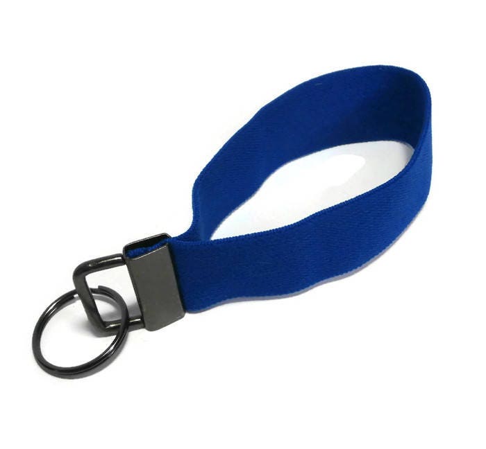 Royal Blue Key Fob Stretchy Wrist Blue Keyholder Bracelet - Etsy